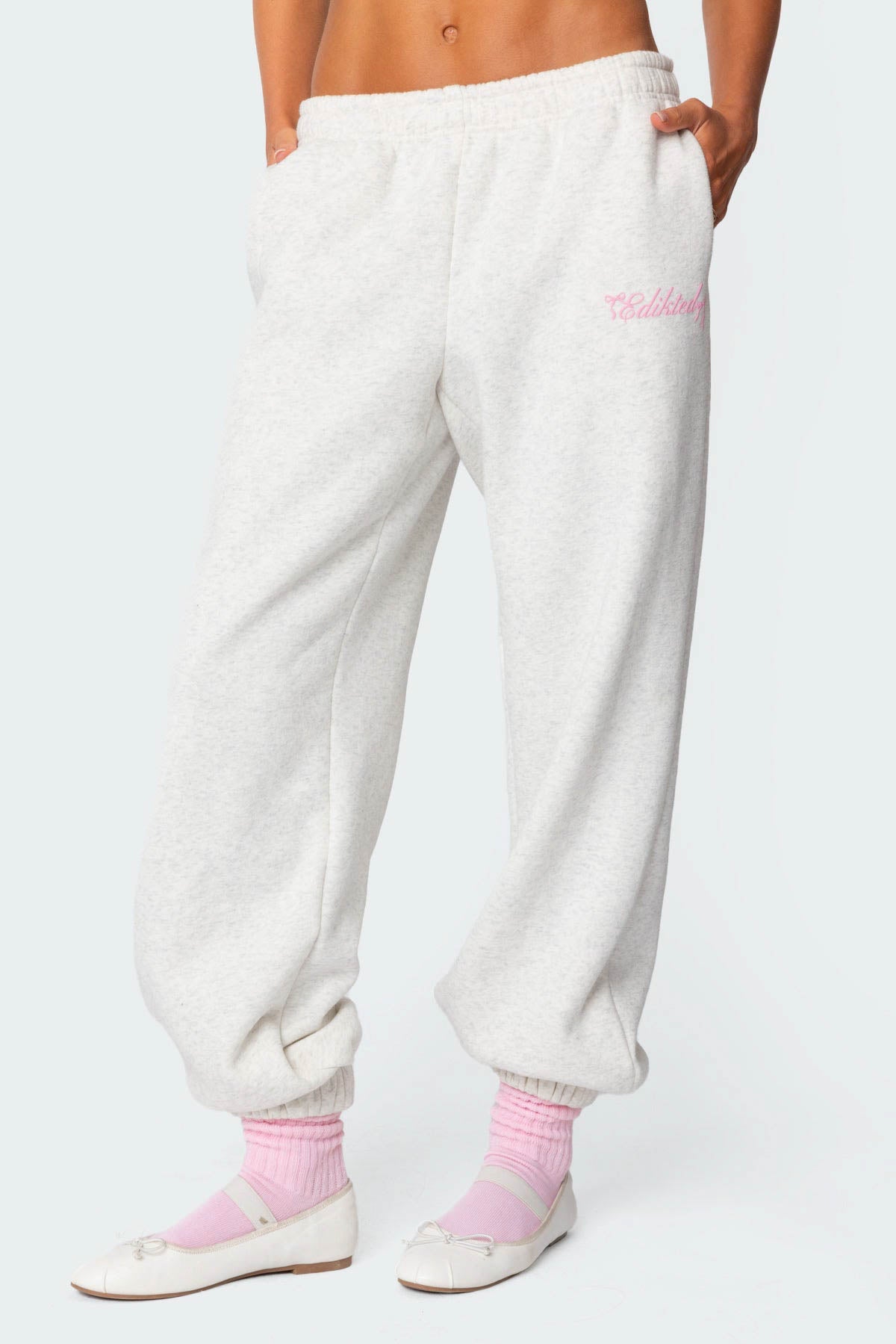 Sasha Bow Detail Sweatpants - edikted - Women's Clothing Online