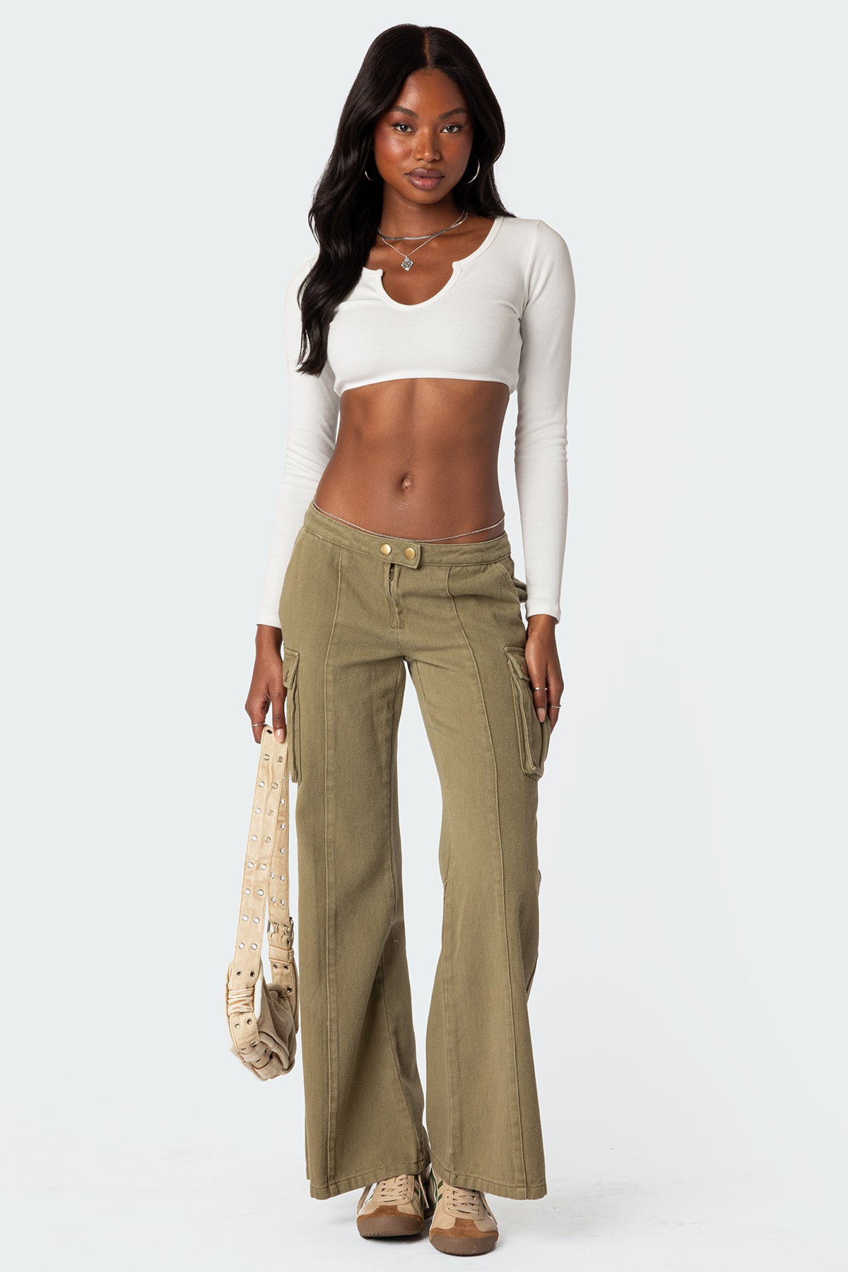 Romance Ribbed Crop Top - edikted - Women's Clothing Online